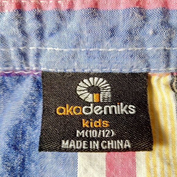 Akademiks | Shirts & Tops | Akademiks Kids Faded Primary Plaid Logo ...